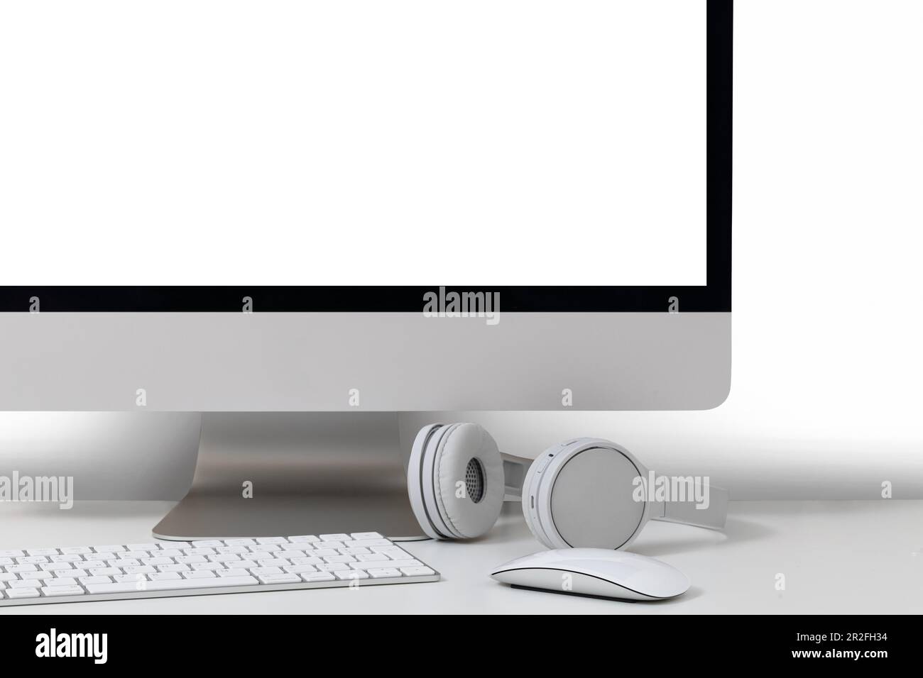 Desktop computer isolated on a white background. Desktop PC Stock Photo ...