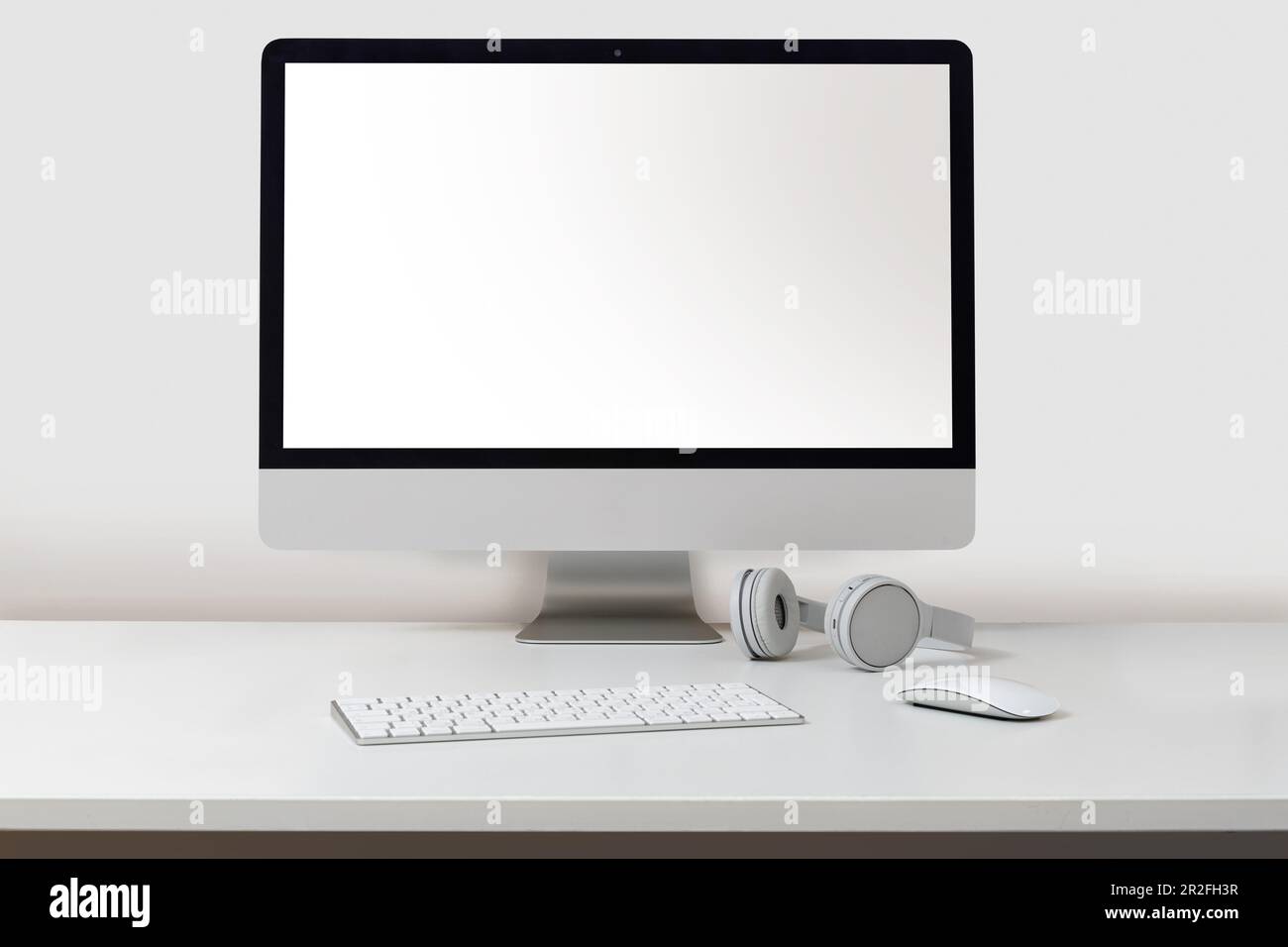 Desktop computer isolated on a white background. Desktop PC Stock Photo ...