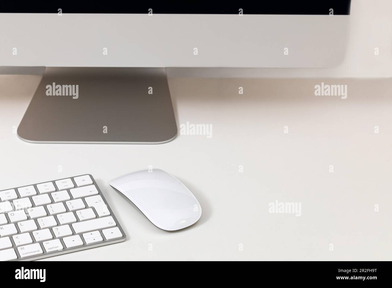 Keyboard and mouse on a white background Stock Photo - Alamy