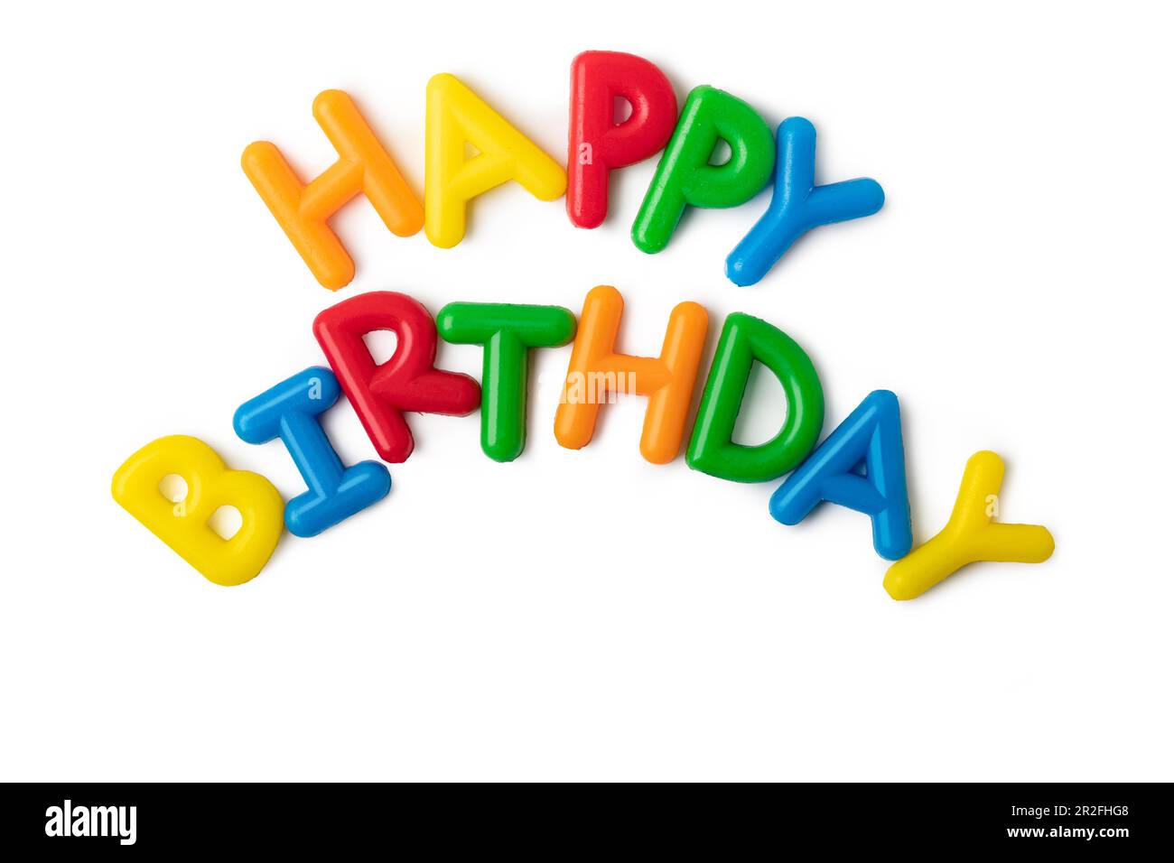 The Word Happy Birthday In Bubble Letters