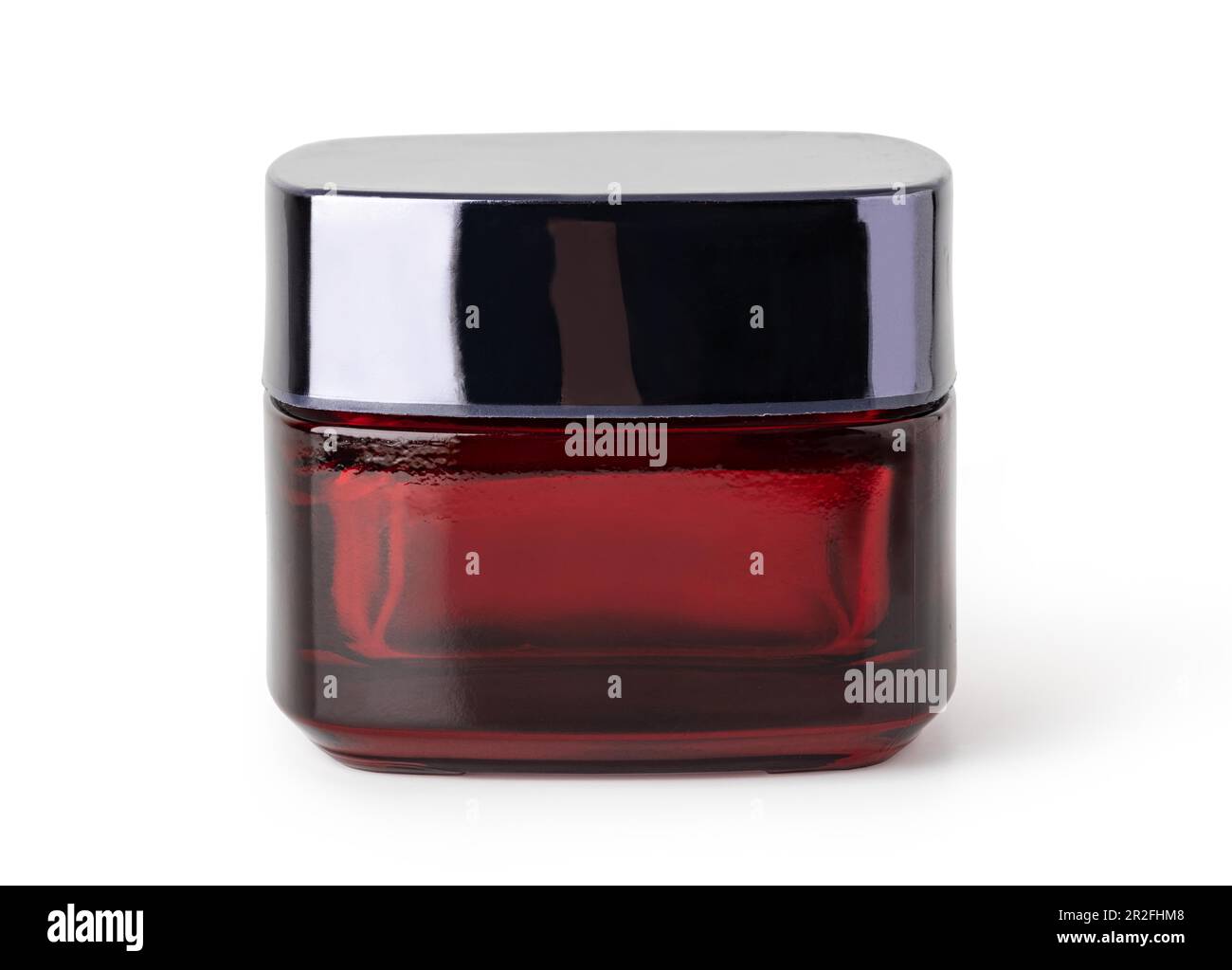 Jar cosmetics on white Cut Out Stock Images & Pictures - Alamy