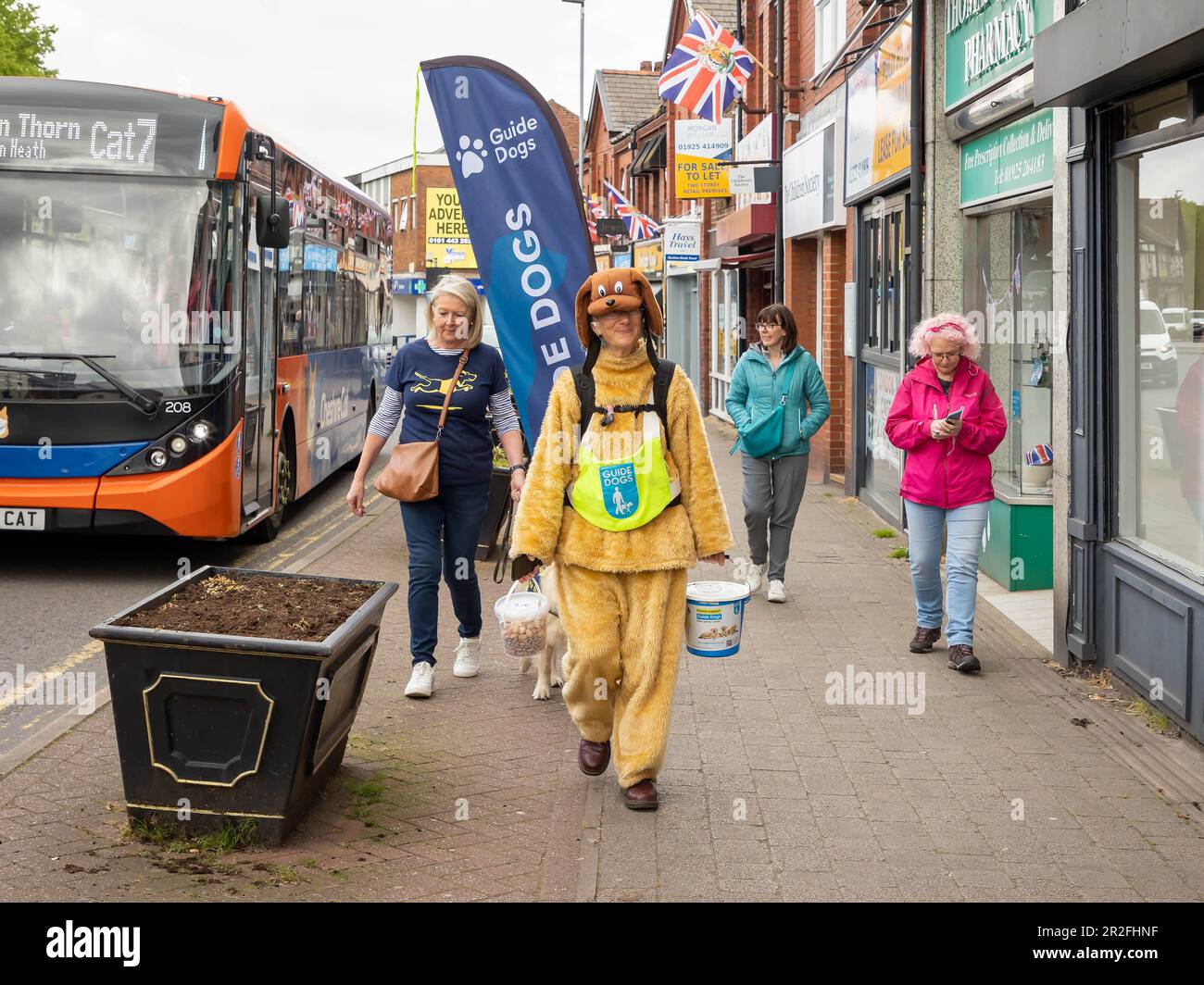 Karin Nape walks through Stockton Heath during her 1000 mile walk from ...