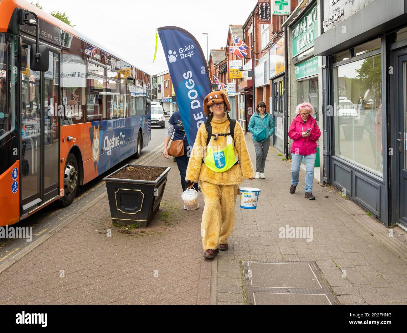 Karin Nape walks through Stockton Heath during her 1000 mile walk from ...