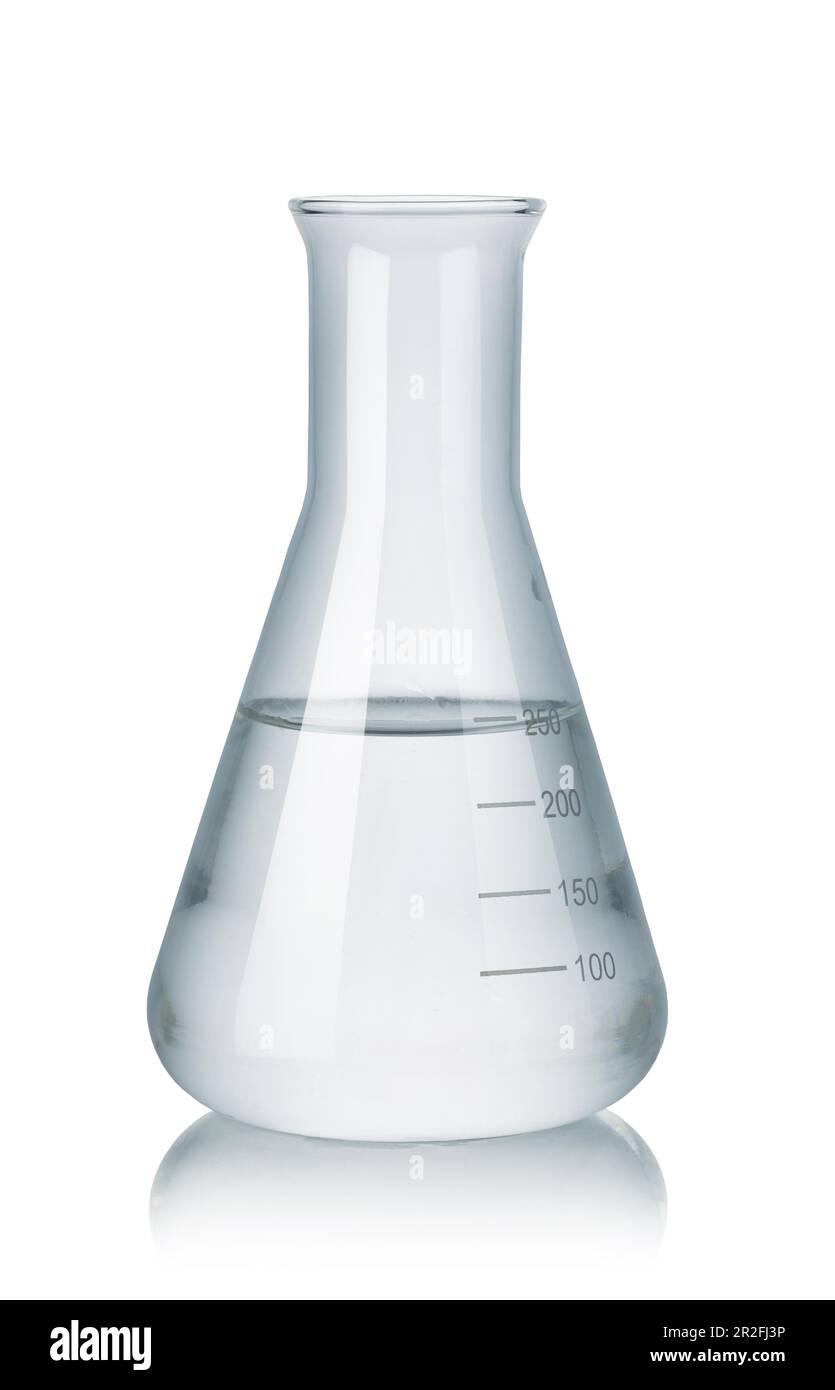 Test-tubes isolated on white. Laboratory glassware Stock Photo - Alamy
