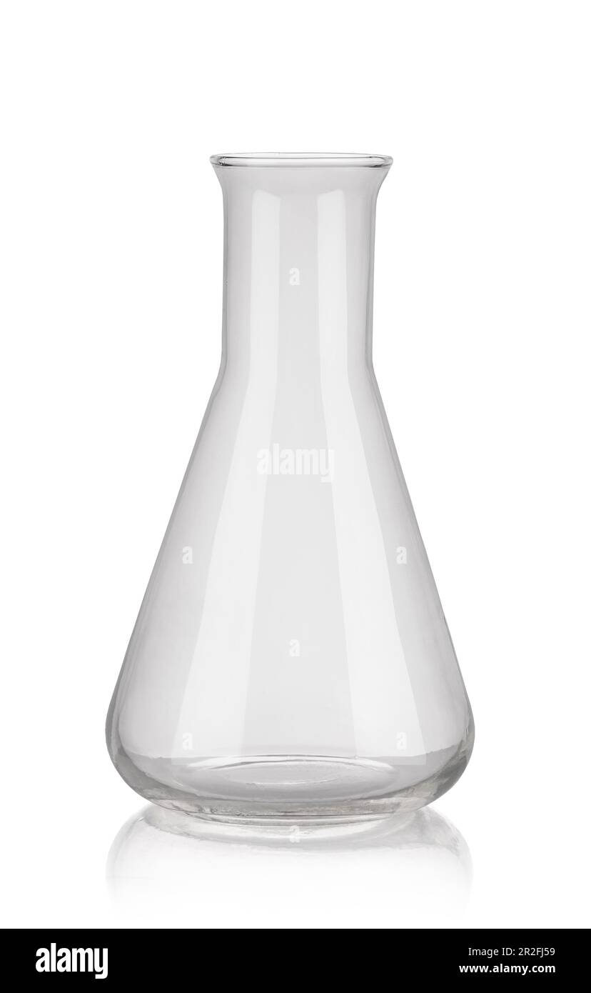 Test-tubes isolated on white. Laboratory glassware Stock Photo - Alamy