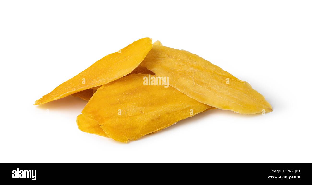Dried mango isolated over white background Stock Photo - Alamy