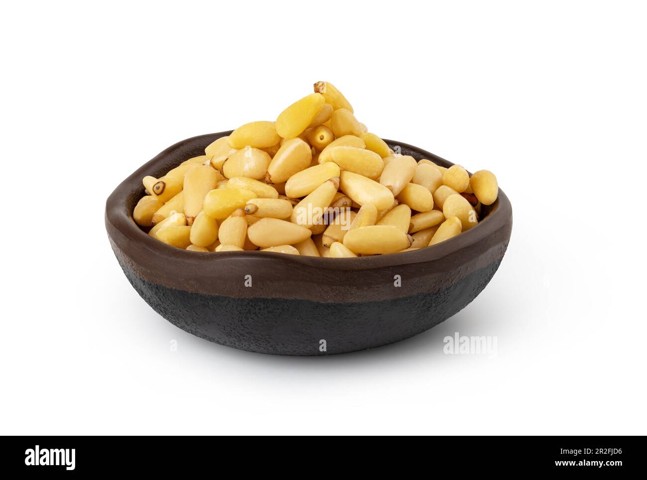 Pine nuts isolated on white background with clipping path Stock Photo ...