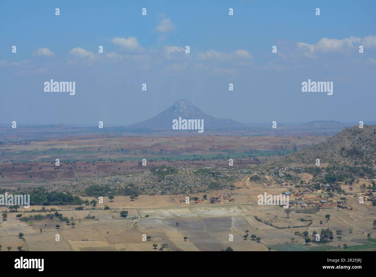 Malawi; Central Region; National road M1 along the border with ...