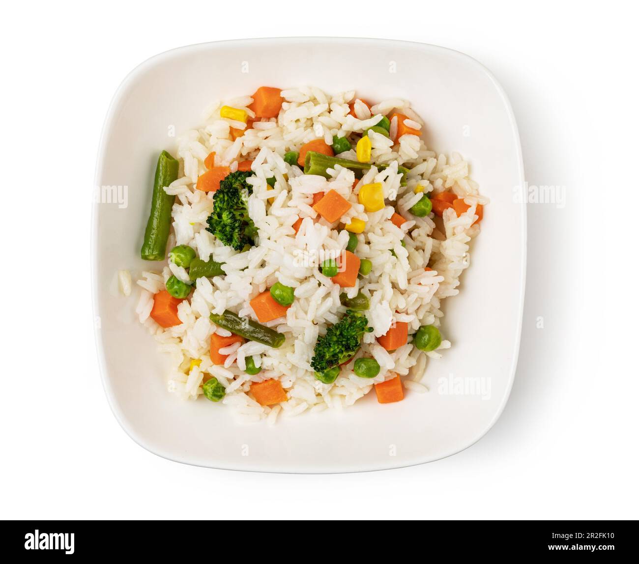 Rice with asian vegetables Cut Out Stock Images & Pictures - Alamy