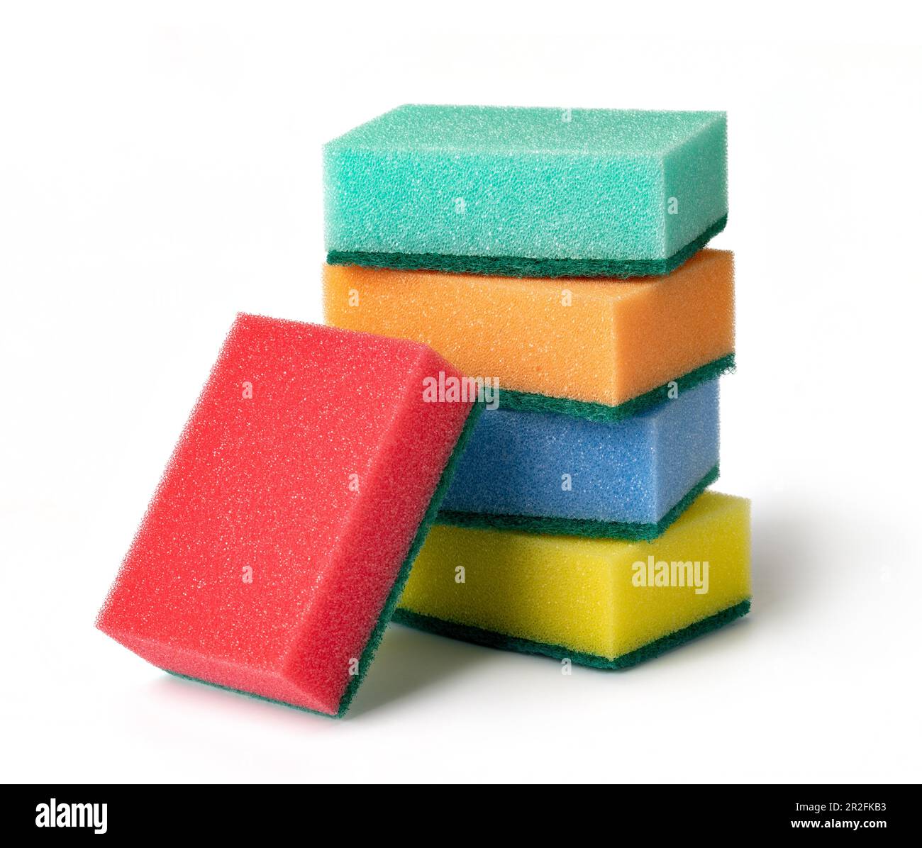 sponge for washing isolated on white background Stock Photo - Alamy