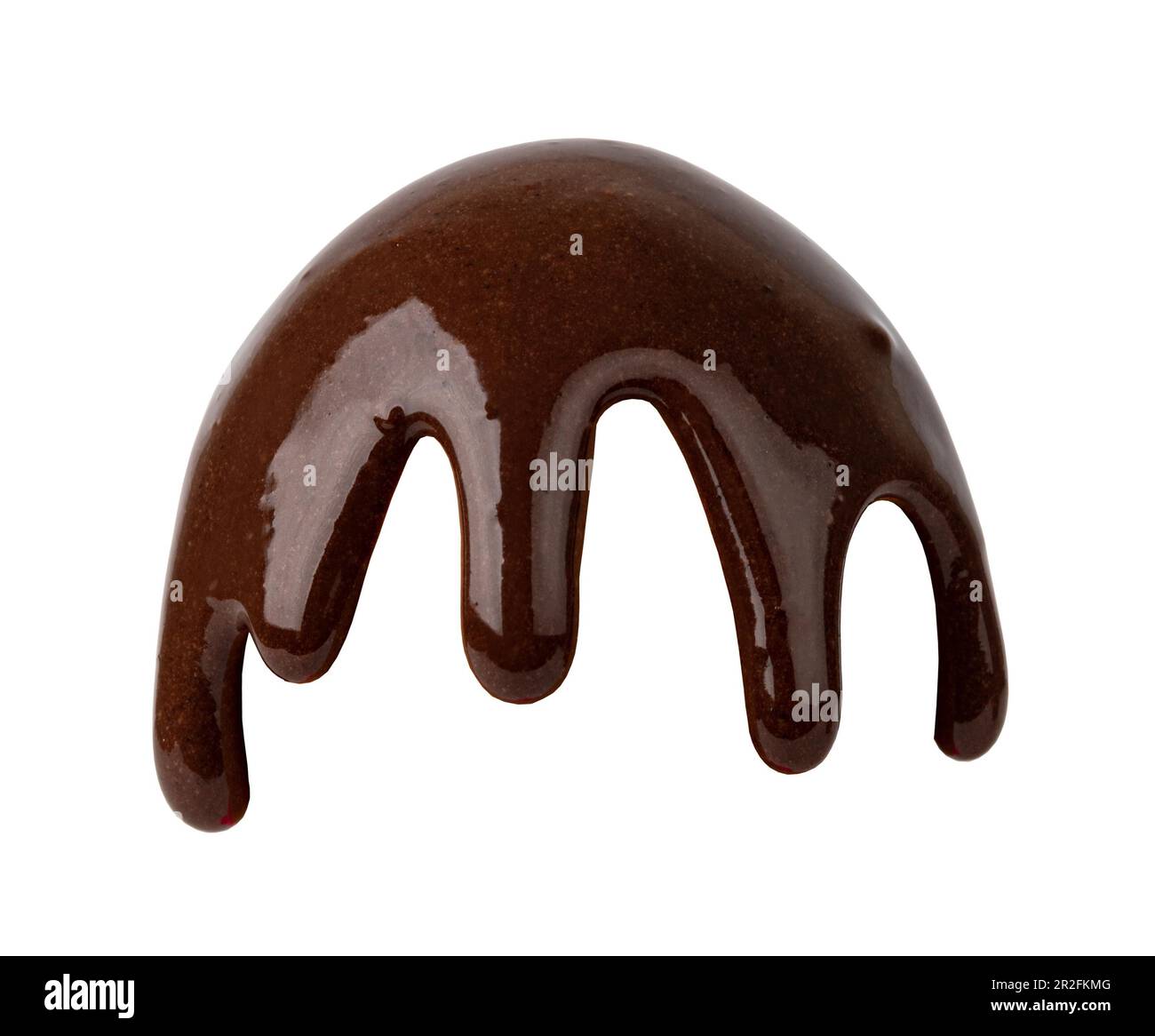 chocolate streams isolated on white background Stock Photo - Alamy