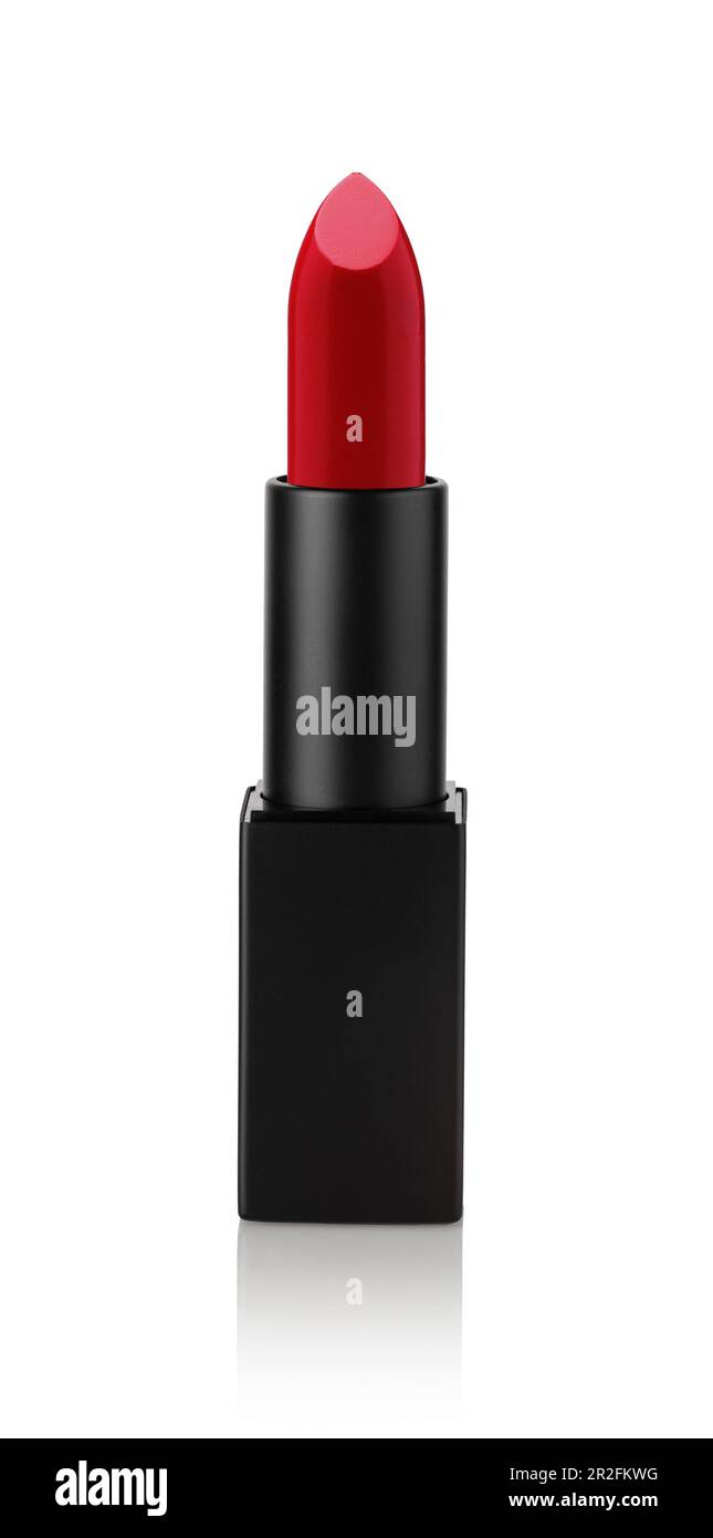 Bright red lipstick Cut Out Stock Images & Pictures - Alamy