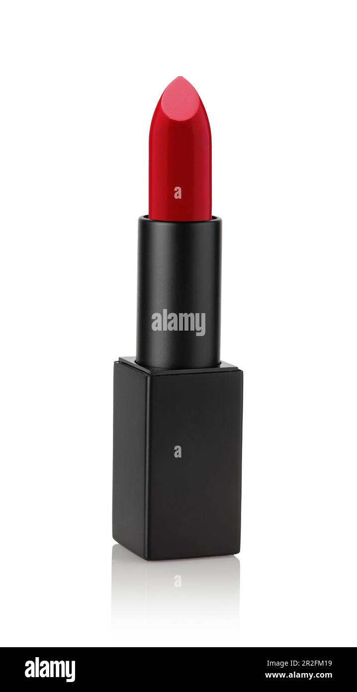 Bright red lipstick Cut Out Stock Images & Pictures - Alamy