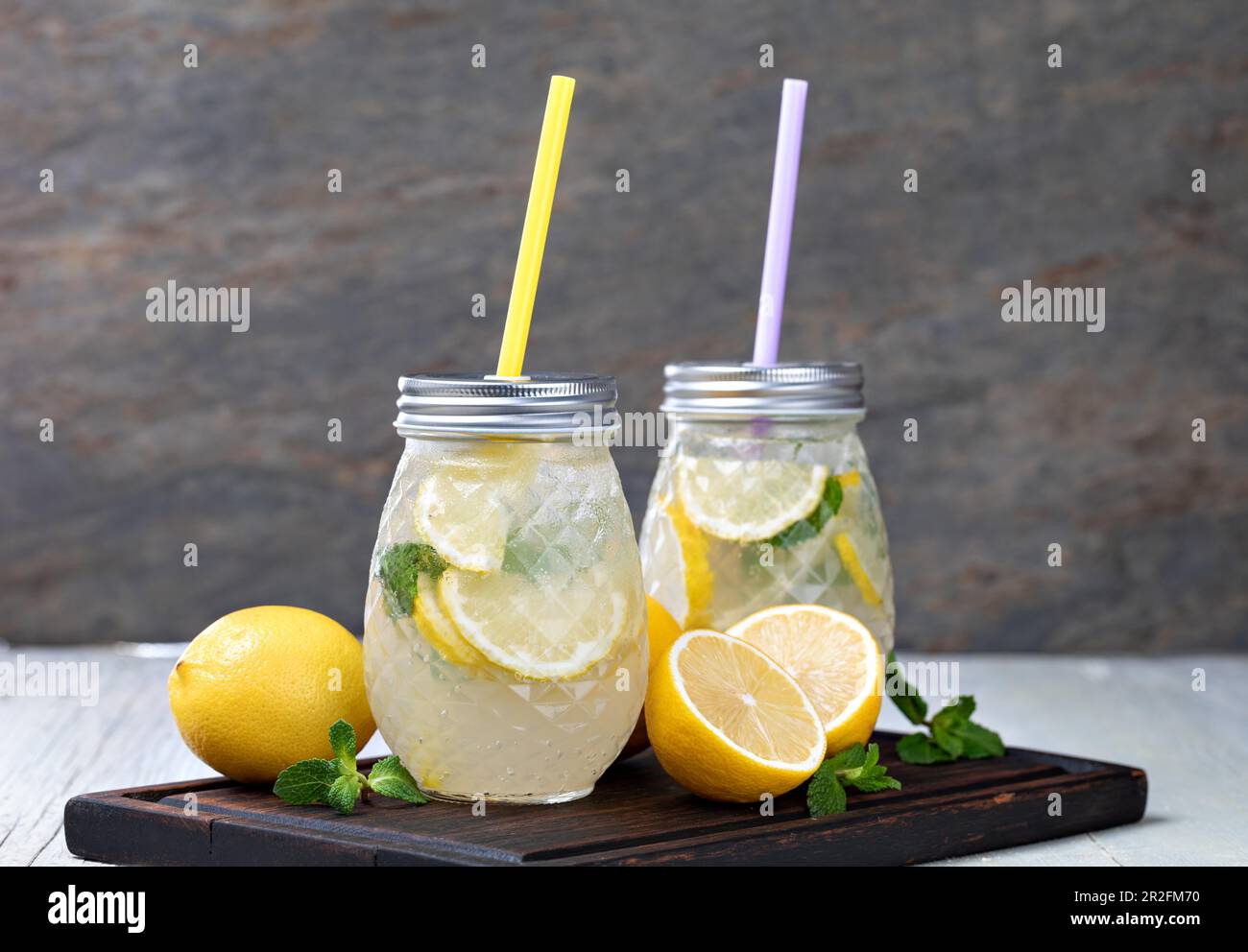 Glass fresh lemonade hi-res stock photography and images - Alamy