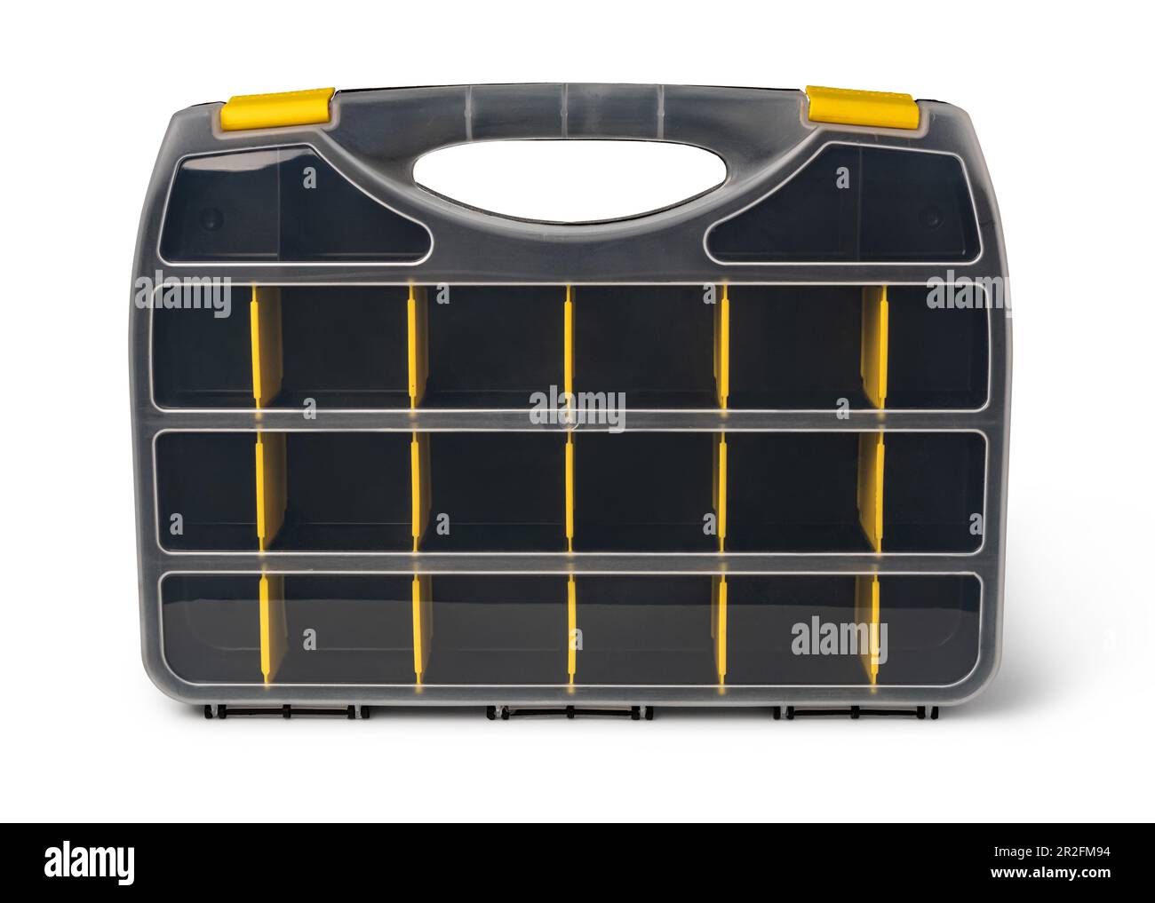 Plastic box for a variety of small items isolated on white background ...