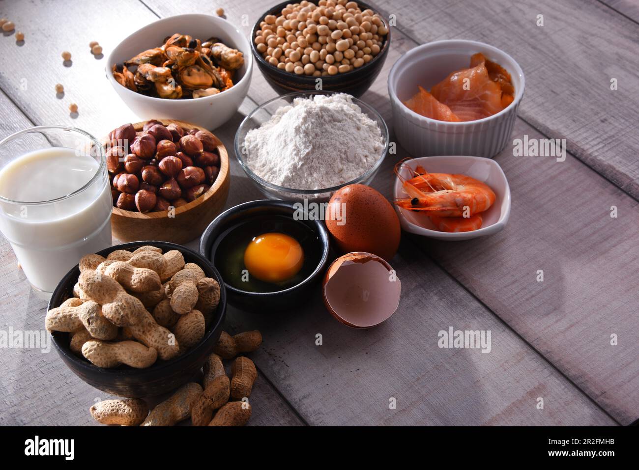 Composition with common food allergens including egg, milk, soya ...