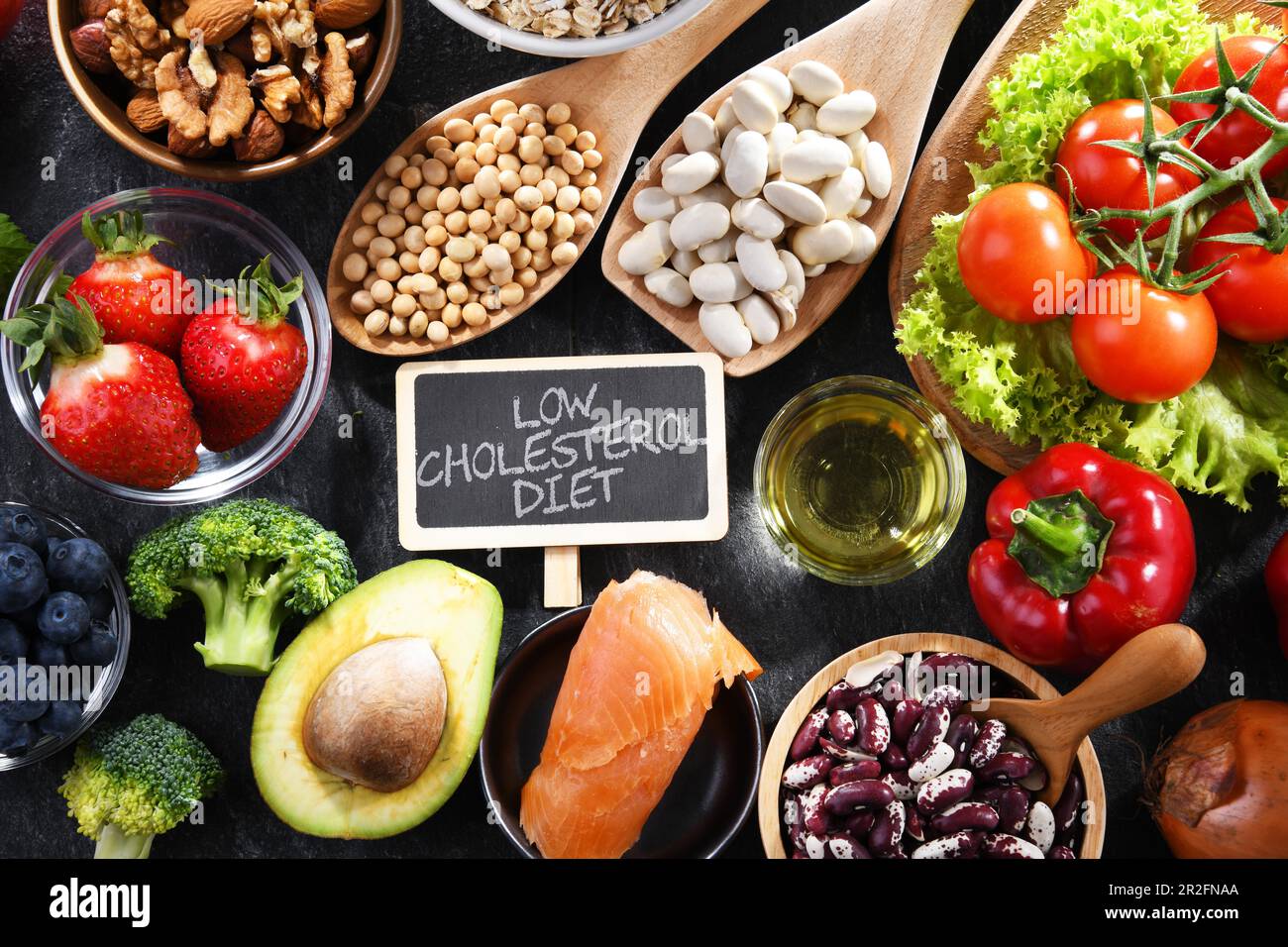 Cholesterol lowering food products. Diet increasing levels of high ...