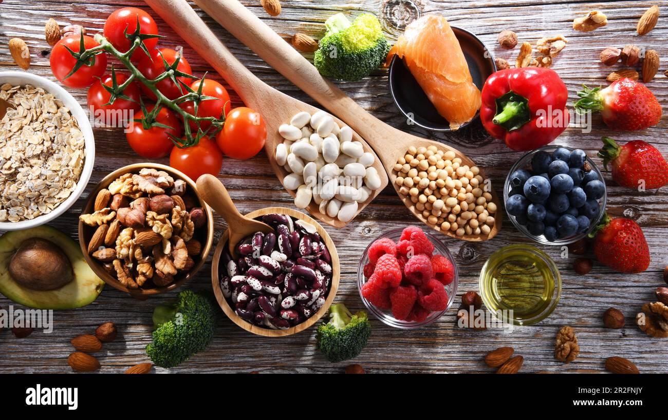 Cholesterol lowering food products. Diet increasing levels of high ...