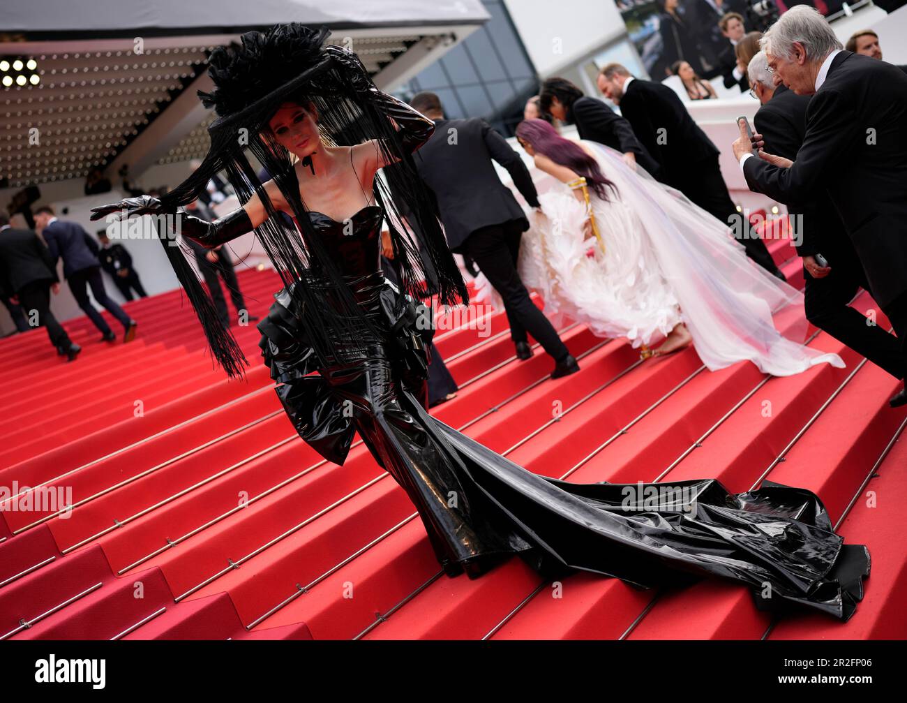 Polli Cannabis poses for photographers upon arrival at the Chopard ...