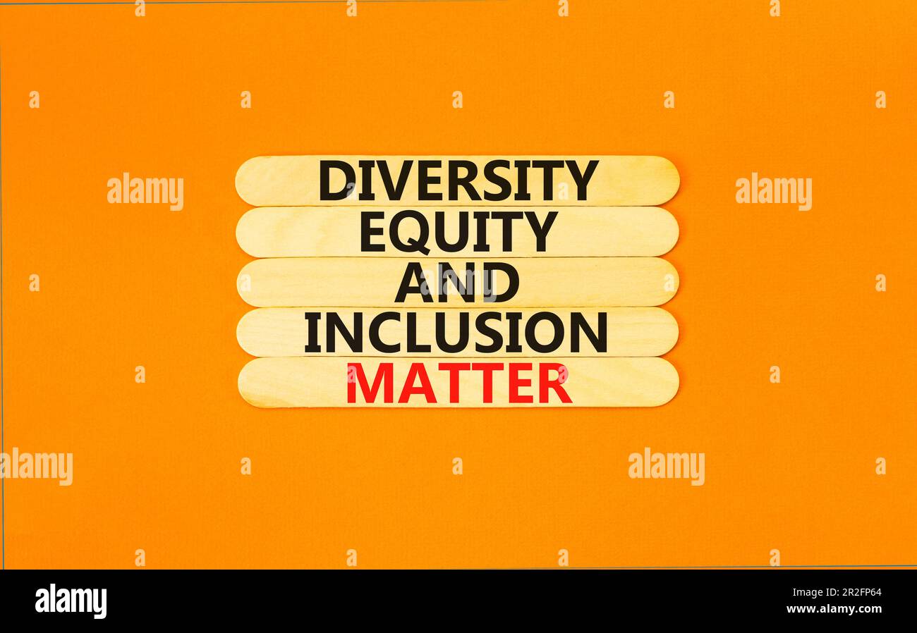 DEI Diversity equity inclusion matter symbol. Concept words DEI ...