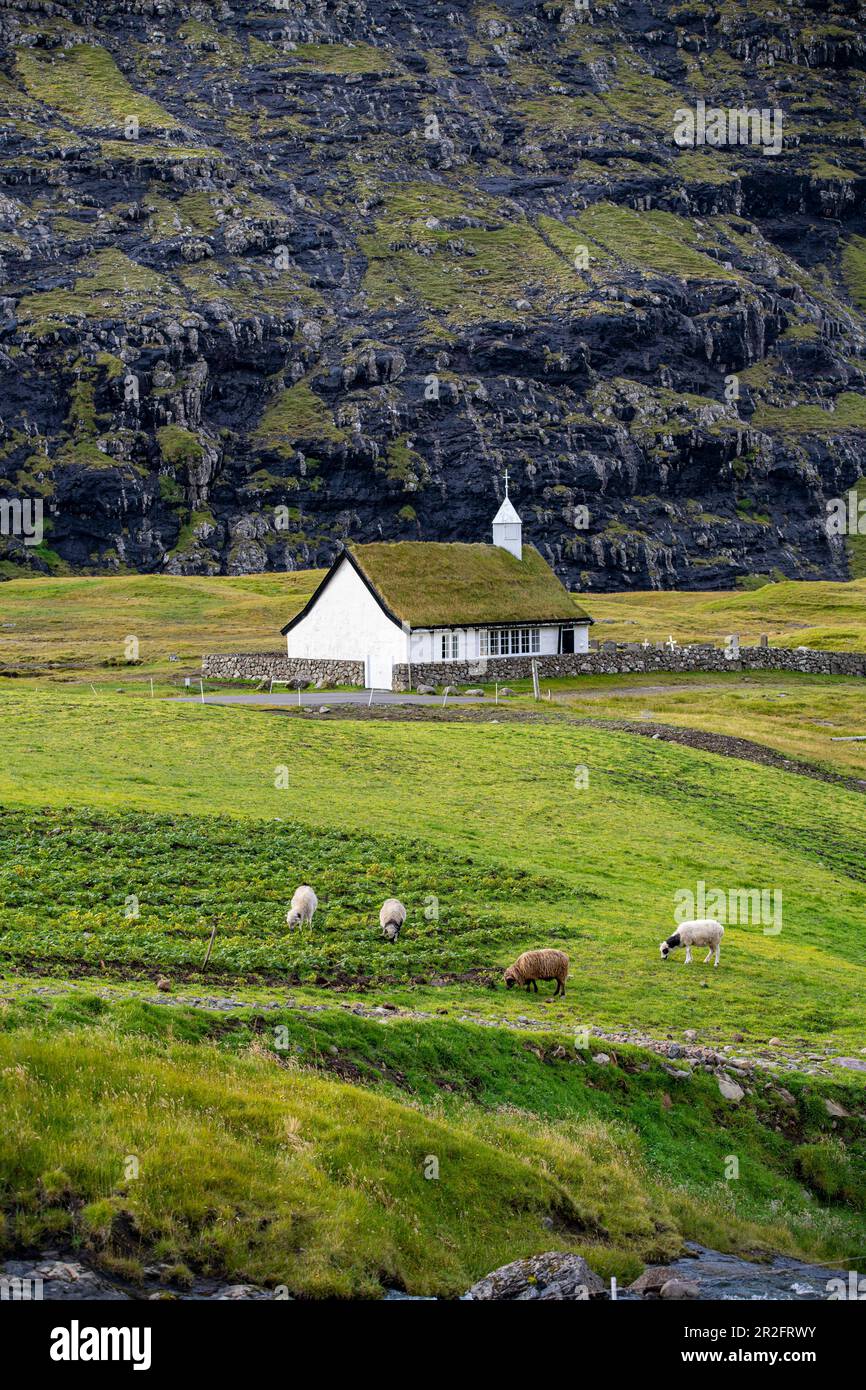Church with a grass roof in one of the most beautiful places in the ...