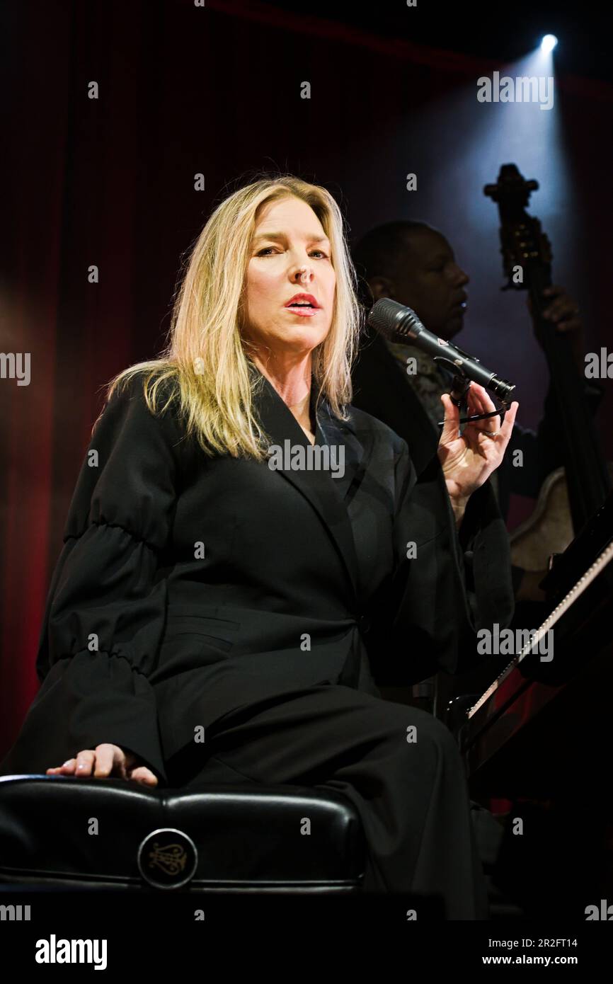 Brno, Czech Republic. 19th May, 2023. Canadian jazz singer and pianist ...