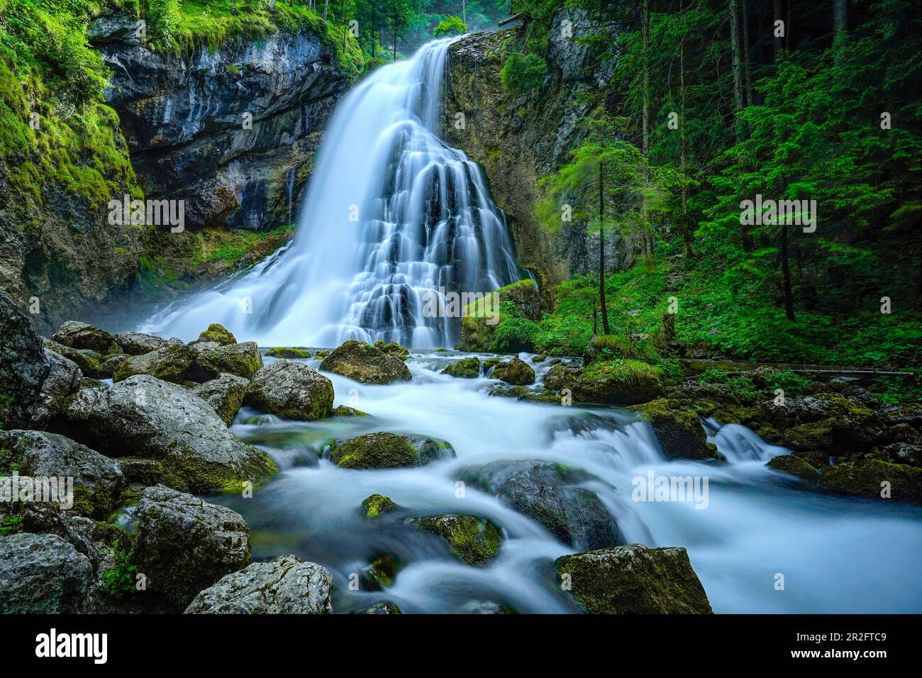 At the Gollinger waterfall, Golling, Austria Stock Photo - Alamy