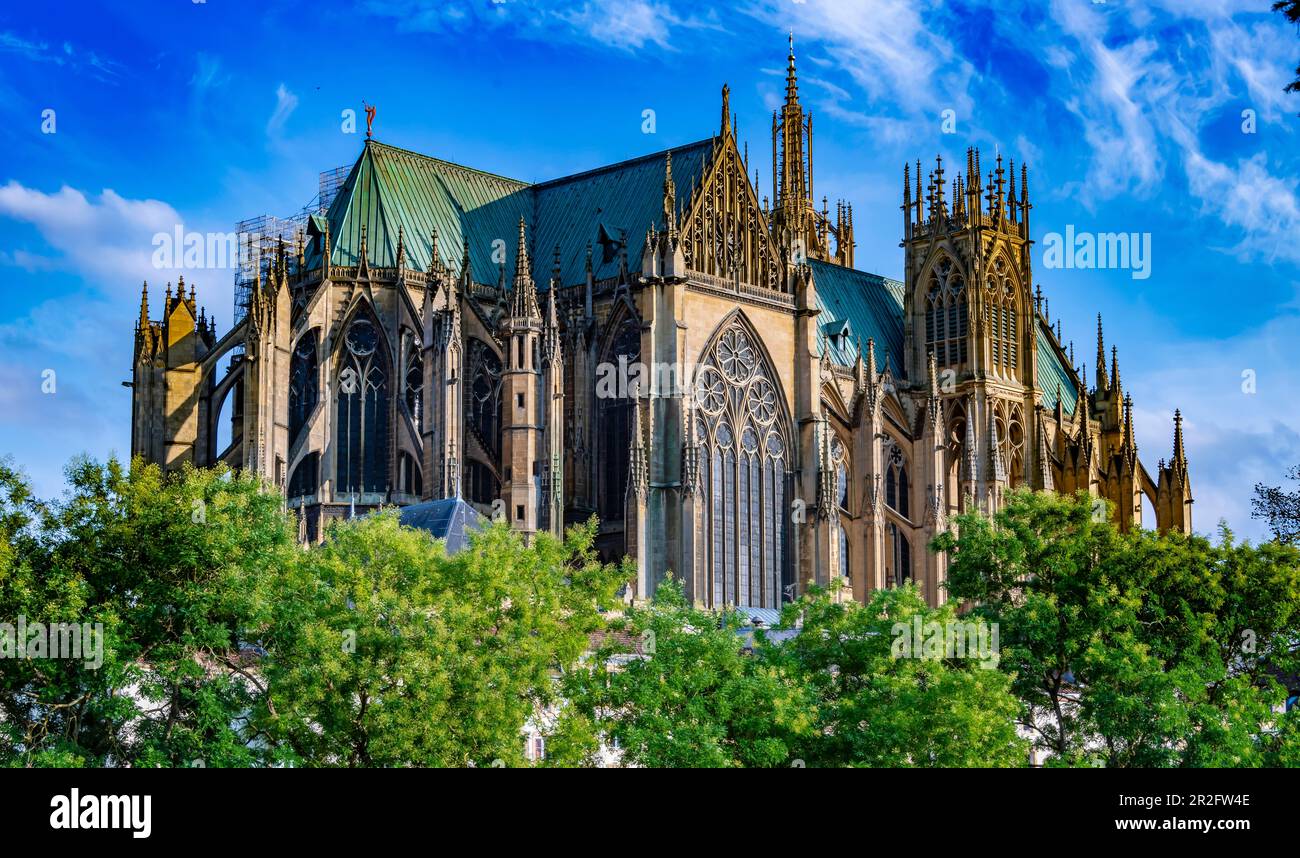 The Cathedral of Saint Stephen in Metz, France Stock Photo - Alamy