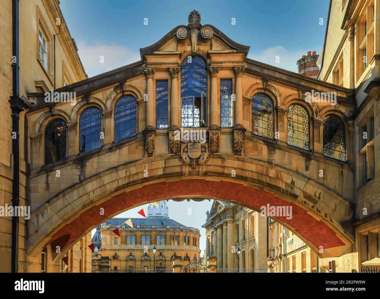 Hertford Bridge, popularly known as the Bridge of Sighs, joins parts of ...