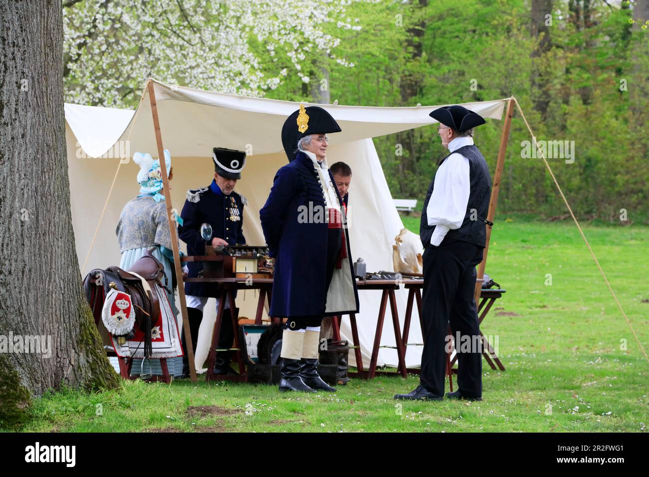 Lustike Festtage, re-enactment of a historical tent city in Napoleonic ...