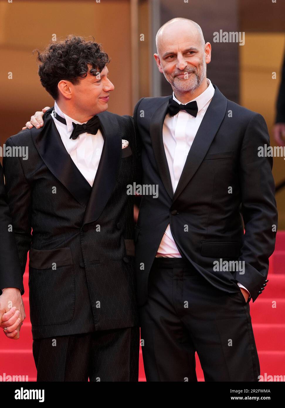 Christian Friedel, left, and producer James Wilson pose for ...