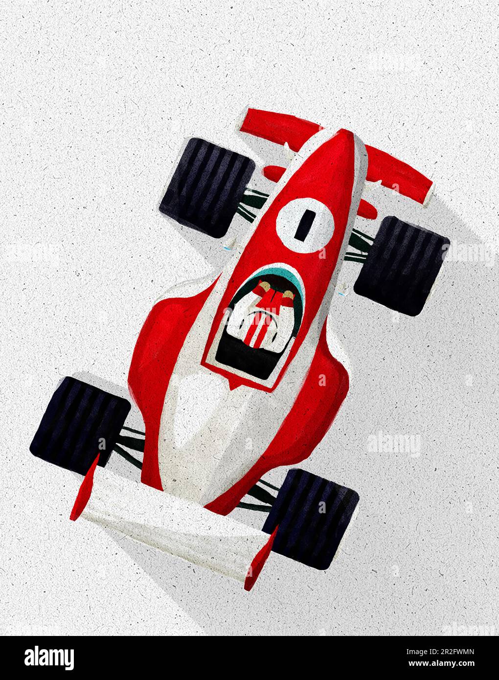 Racing car background, grunge paper effect illustration Stock Photo - Alamy