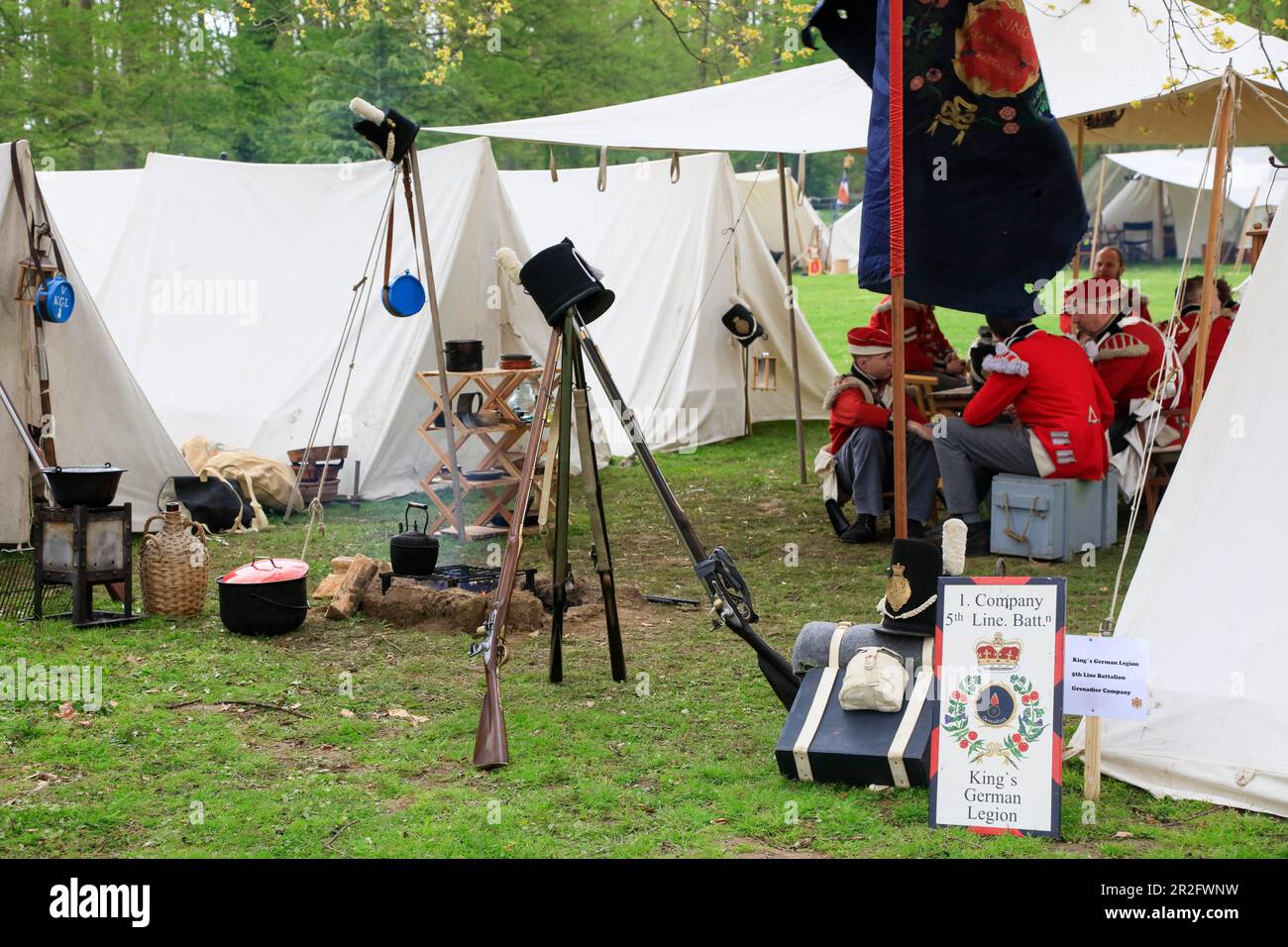 Lustike Festtage, re-enactment of a historical tent city in Napoleonic ...