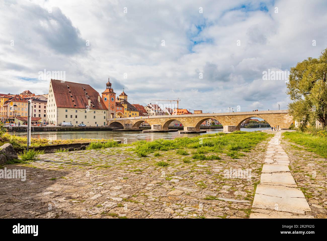 The Stone Bridge in Regensburg, Bavaria, Germany Stock Photo - Alamy