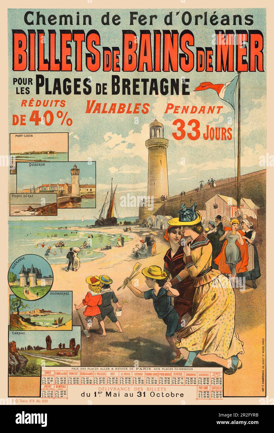 1890 poster railway hi-res stock photography and images - Alamy