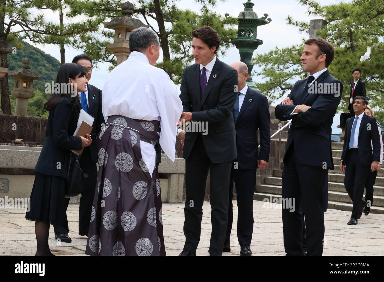 Hatsukaichi, Japan. 19th May, 2023. Canadian Prime Minister Justin ...