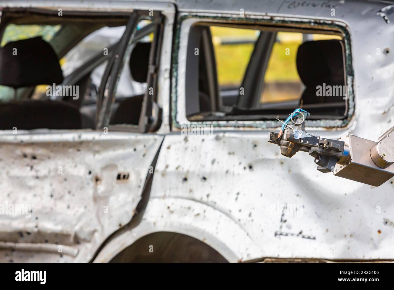 Securing evidence after a terrorist attack, symbol photo, Telemax ...