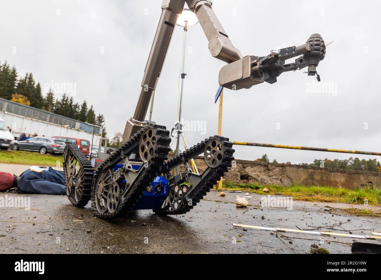 Securing evidence after a terrorist attack, symbol photo, Telemax ...