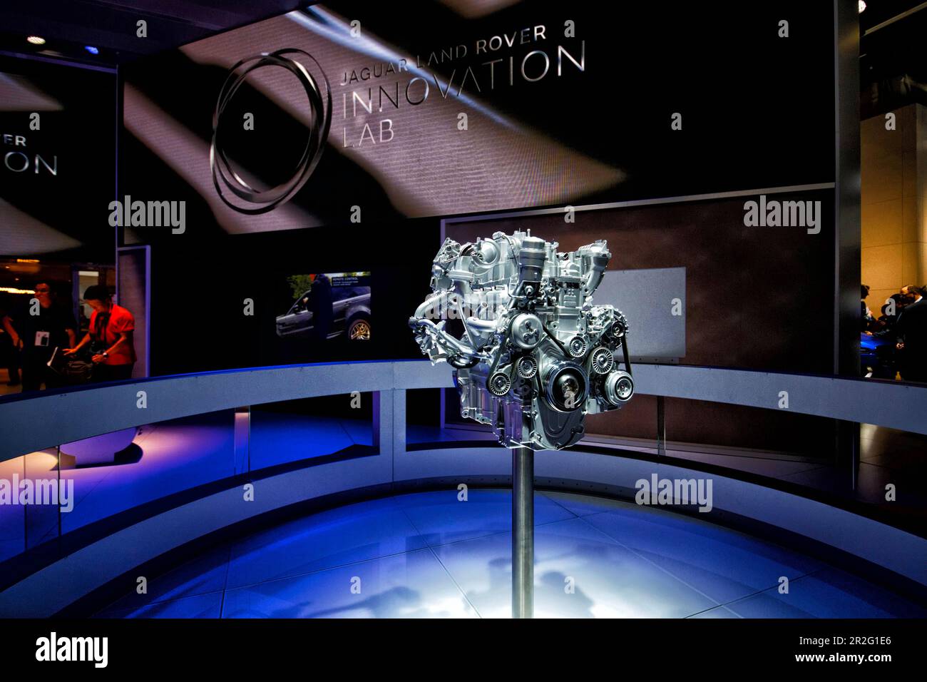 Jaguar sports car engine, combustion engine technology, Frankfurt am ...