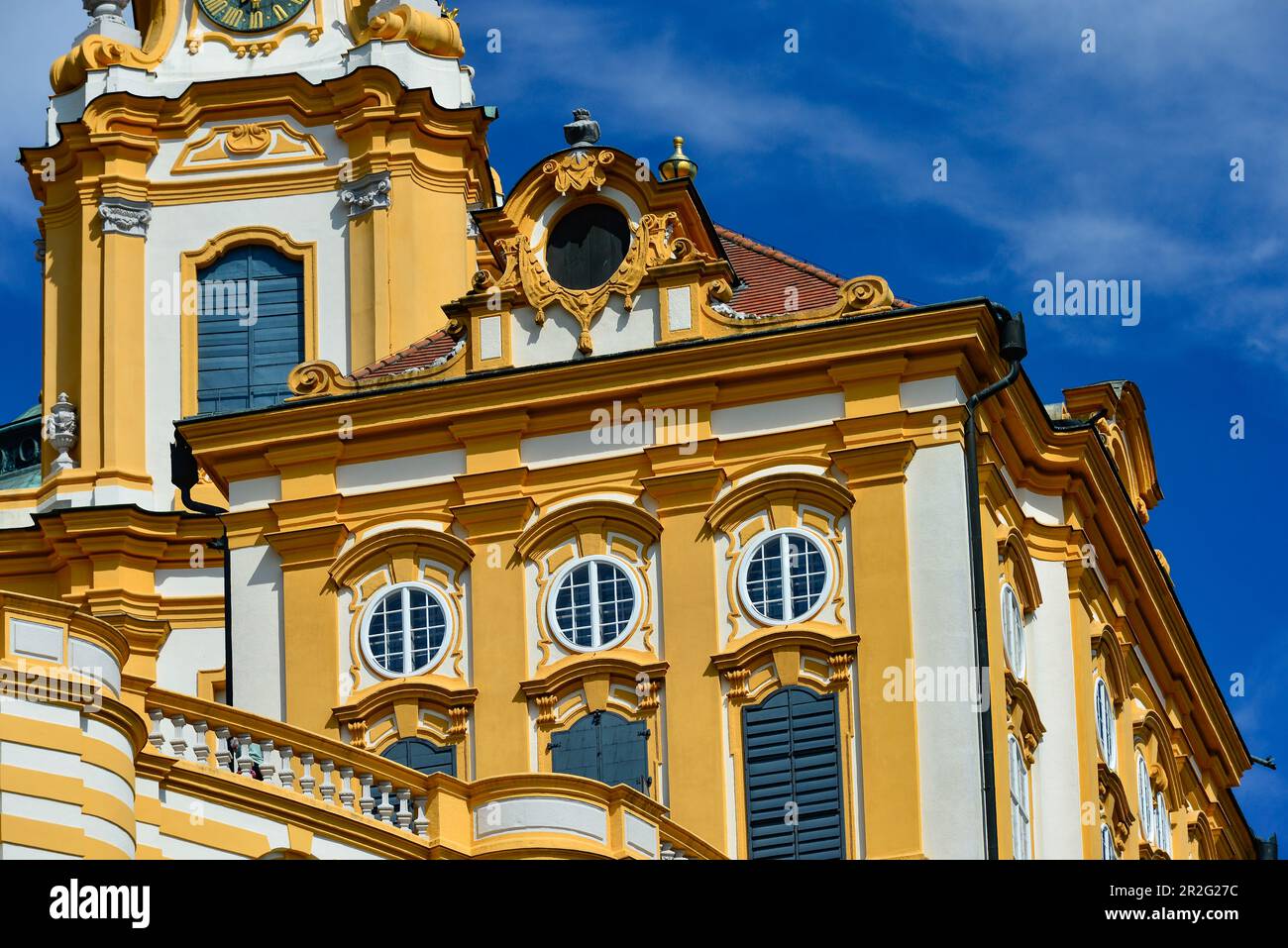 Baroque melk abbey benedictine hi-res stock photography and images - Alamy