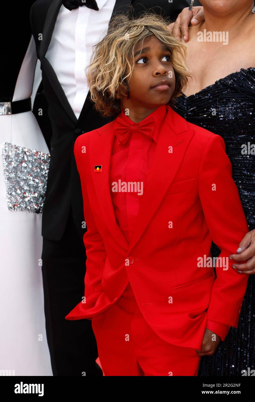 Aswan Reid poses for photographers upon arrival at the premiere of the ...