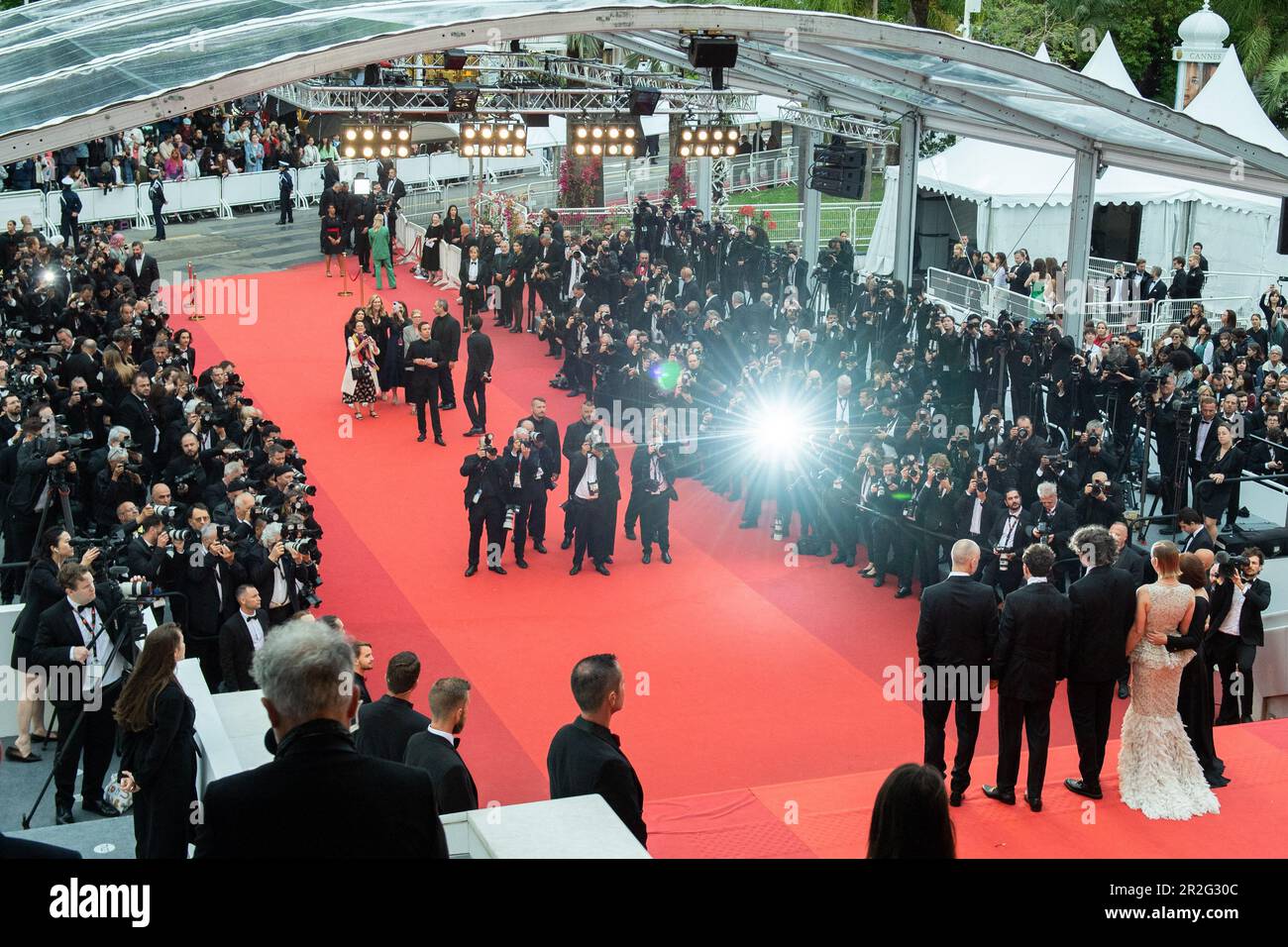 Cannes, France. 19th May, 2023. Ewa Puszczynska, Christian Friedel ...