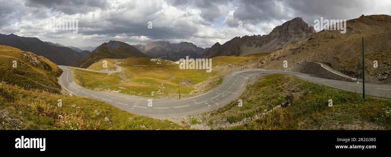 Col du Galibier, Route des Grandes Alpes, French Alps, France Stock ...