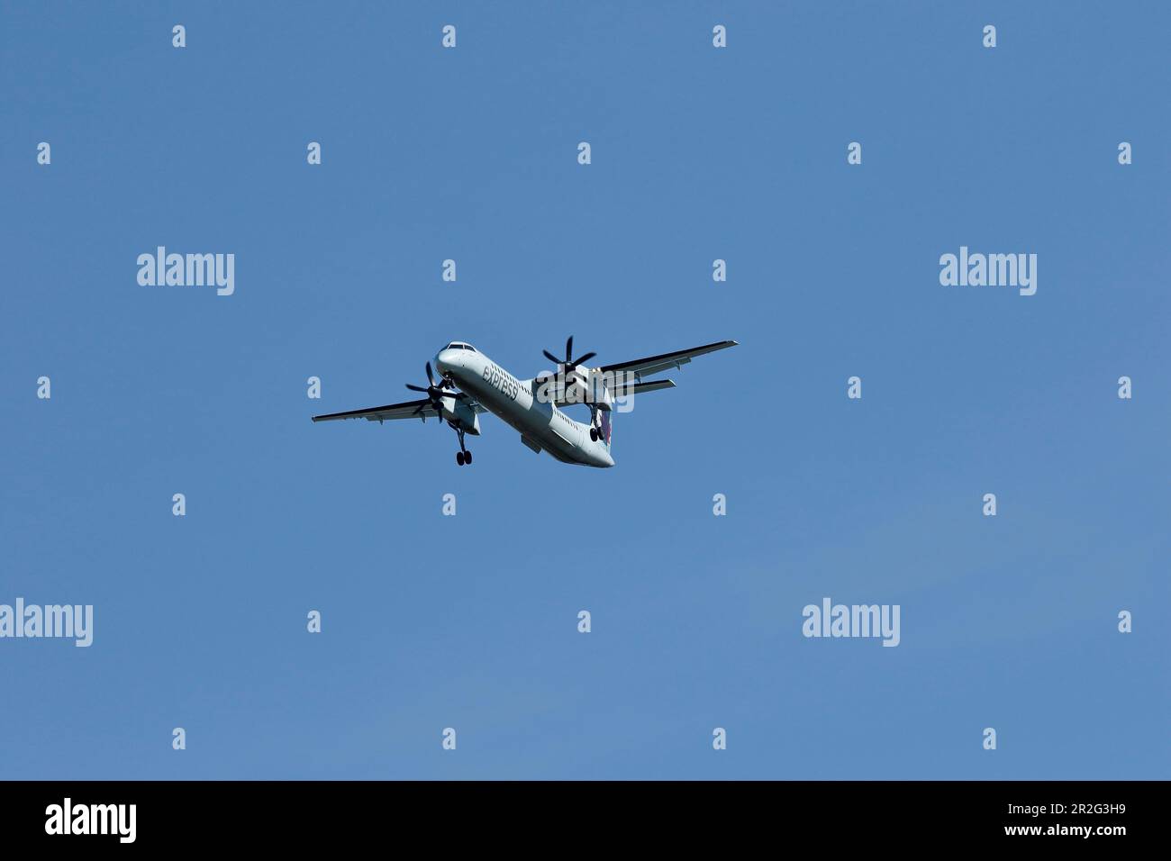 Aircraft on landing approach, Air Canada, Montreal, Province of Quebec ...