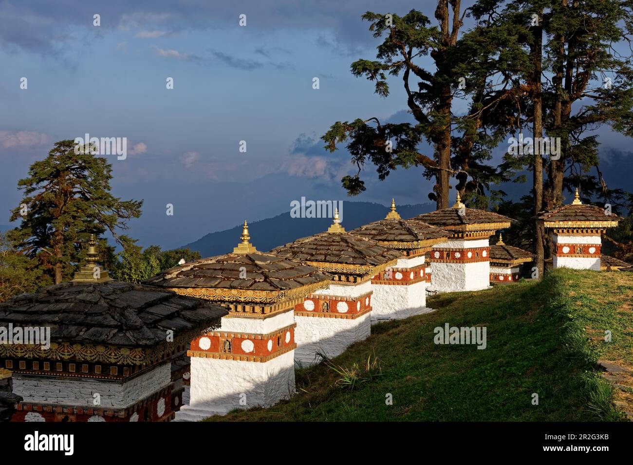 The road between Thimphu and Punakha passes the Dochu La (pass), which ...