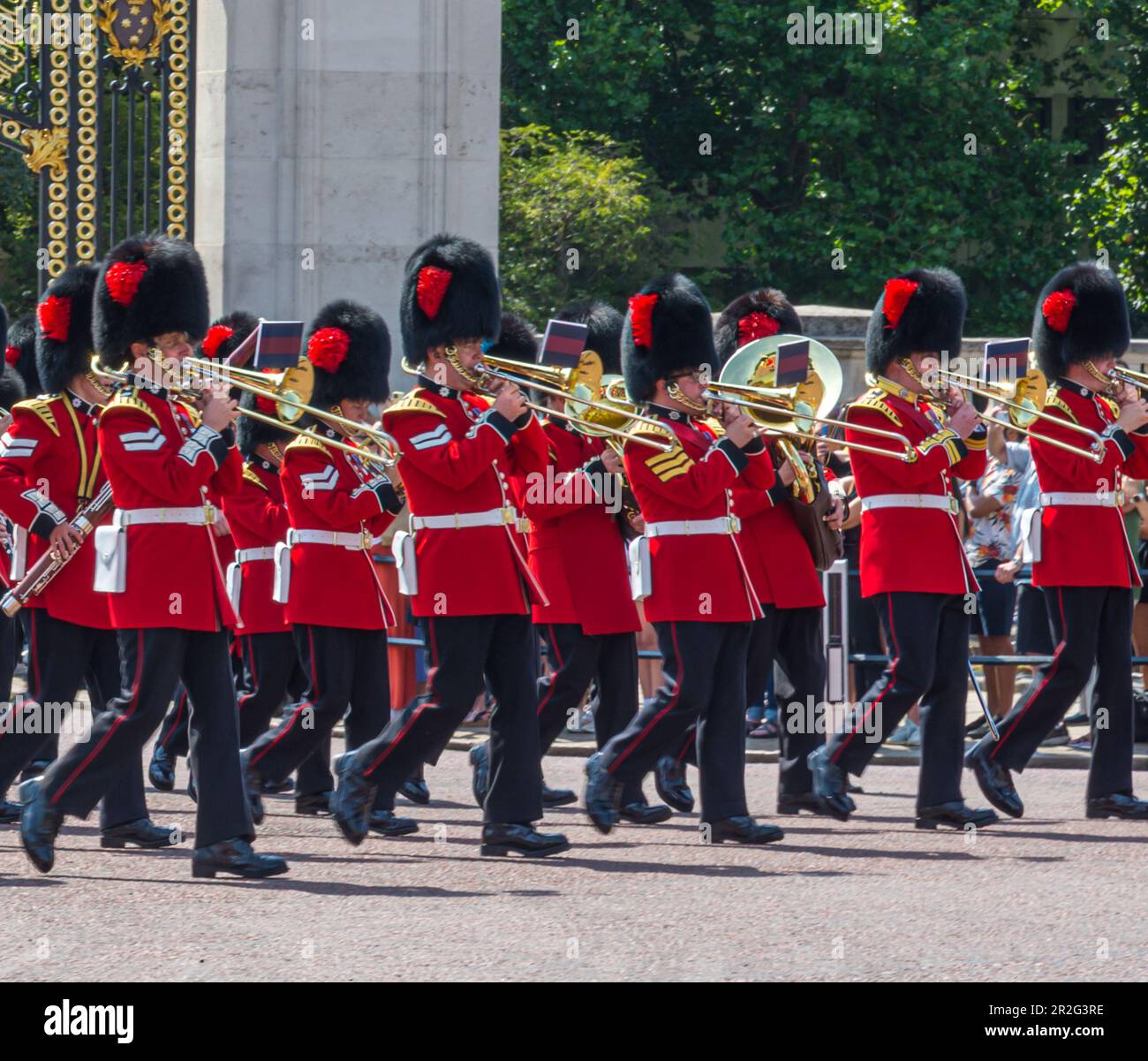 Changing of the Guard Ceremony at Buckingham Palace in London in London ...