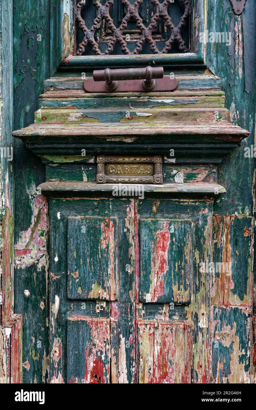 Weathered colors in Evora Stock Photo - Alamy