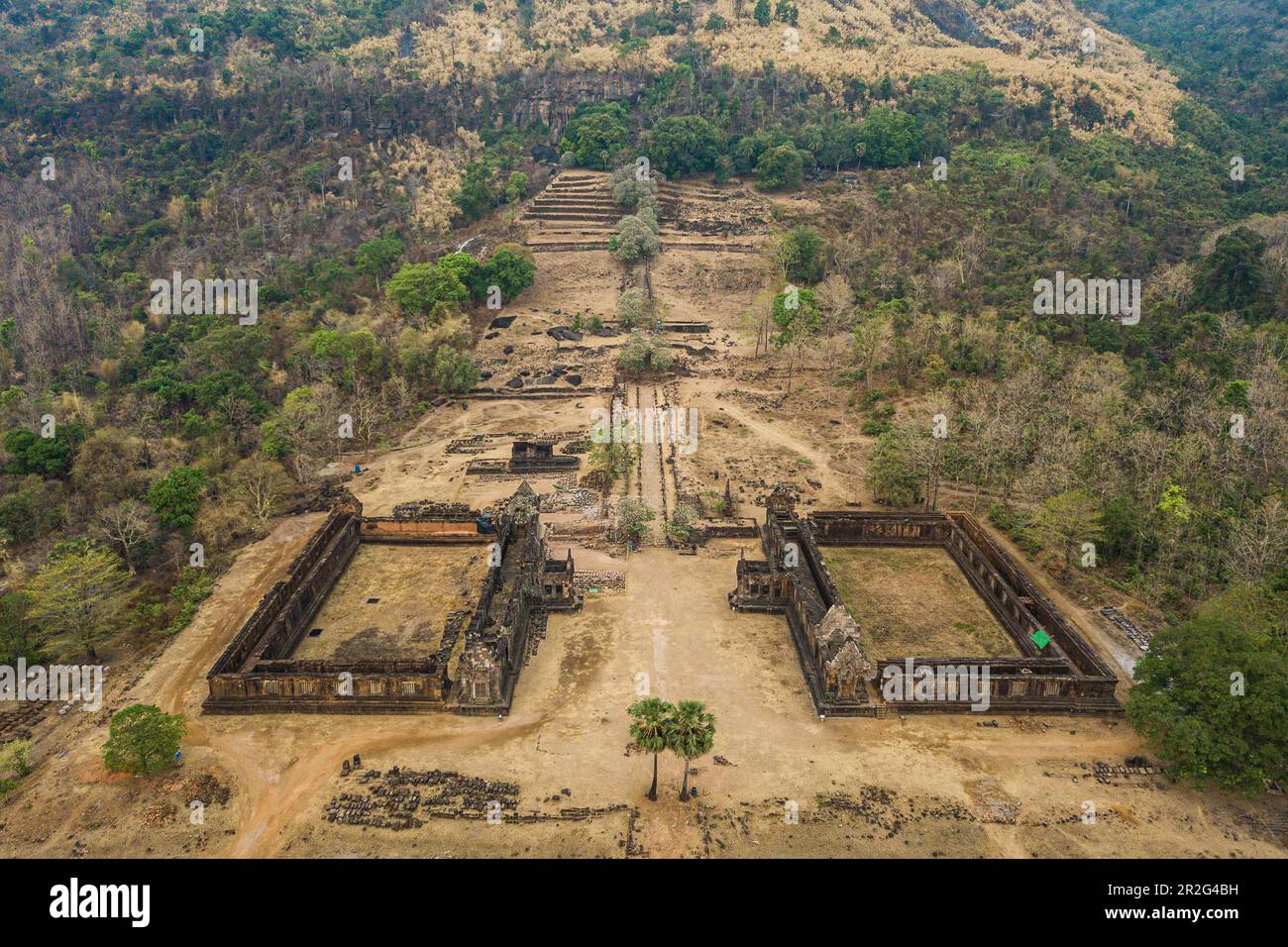 Vat Phou temple in Champasak, Laos, Asia Stock Photo - Alamy