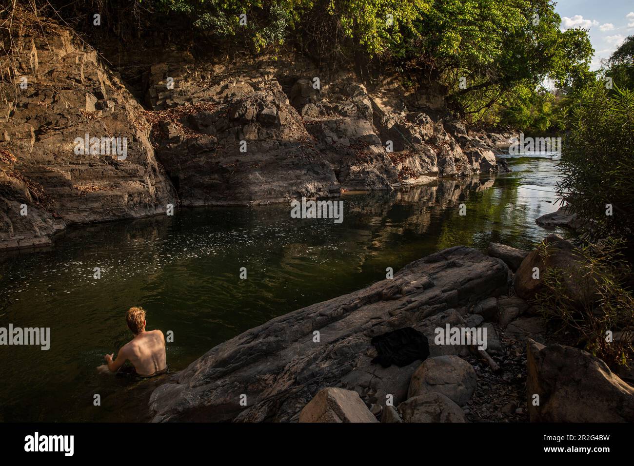 Bath book on Don Khon island, Laos, Asia Stock Photo - Alamy