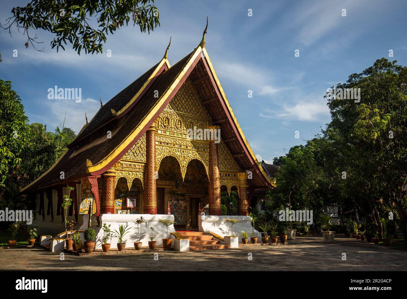 Wat Choum Khong Sourin Tharame Temple in Luang Prabang, Laos, Asia ...